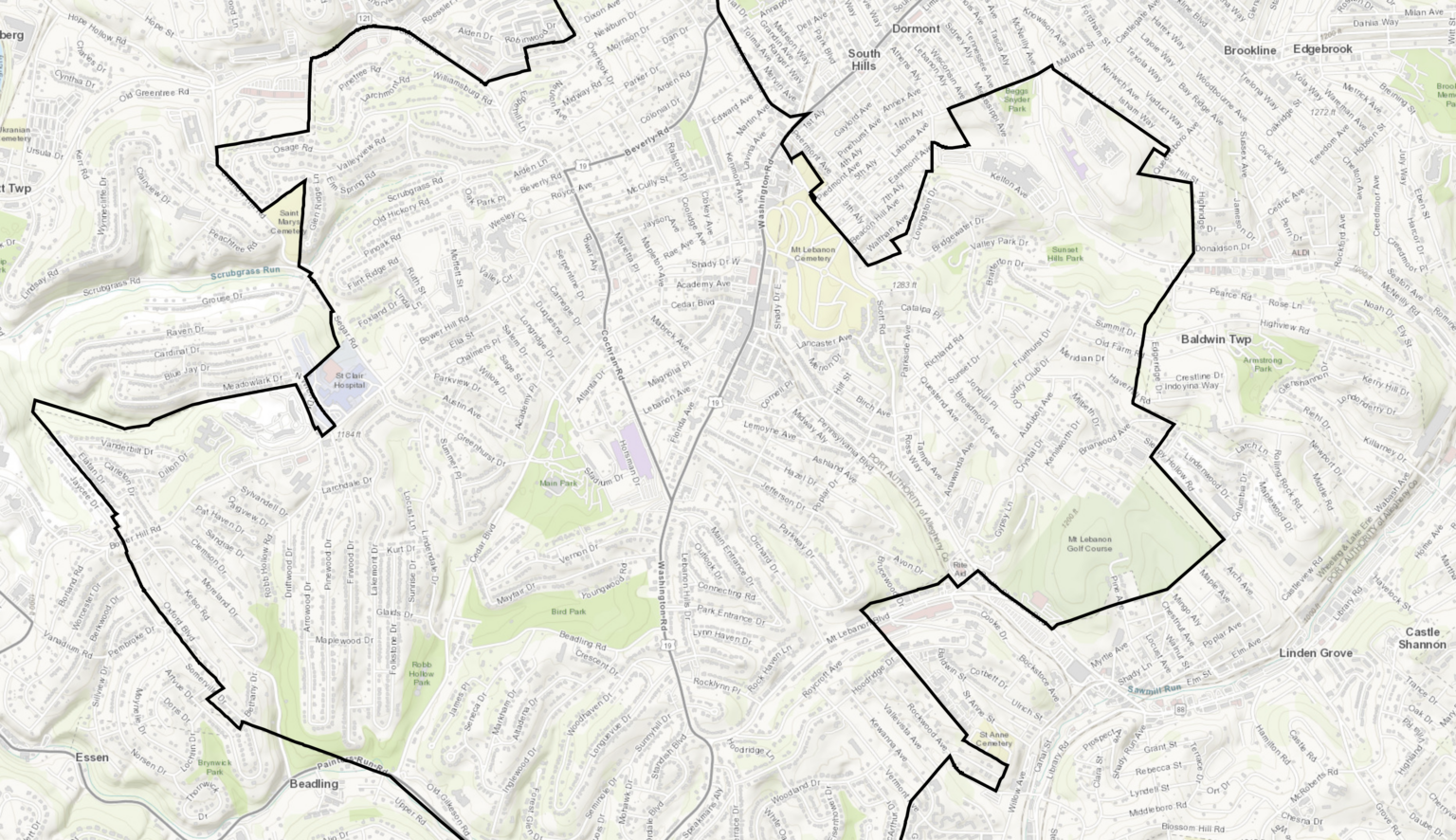 GIS - Public Mapping - Mt. Lebanon, PA